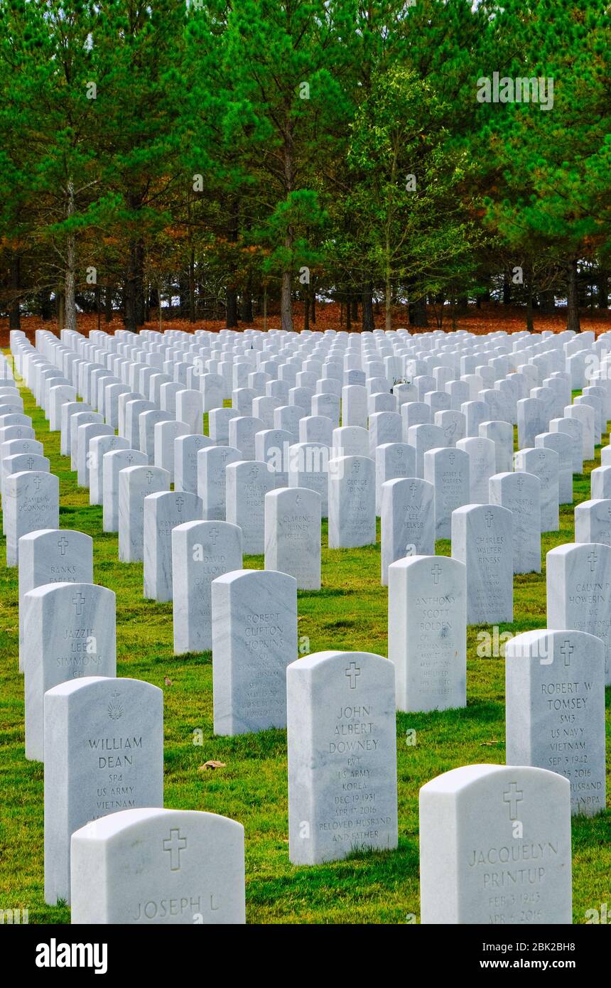 White Marble Veteran Markers Stock Photo - Alamy