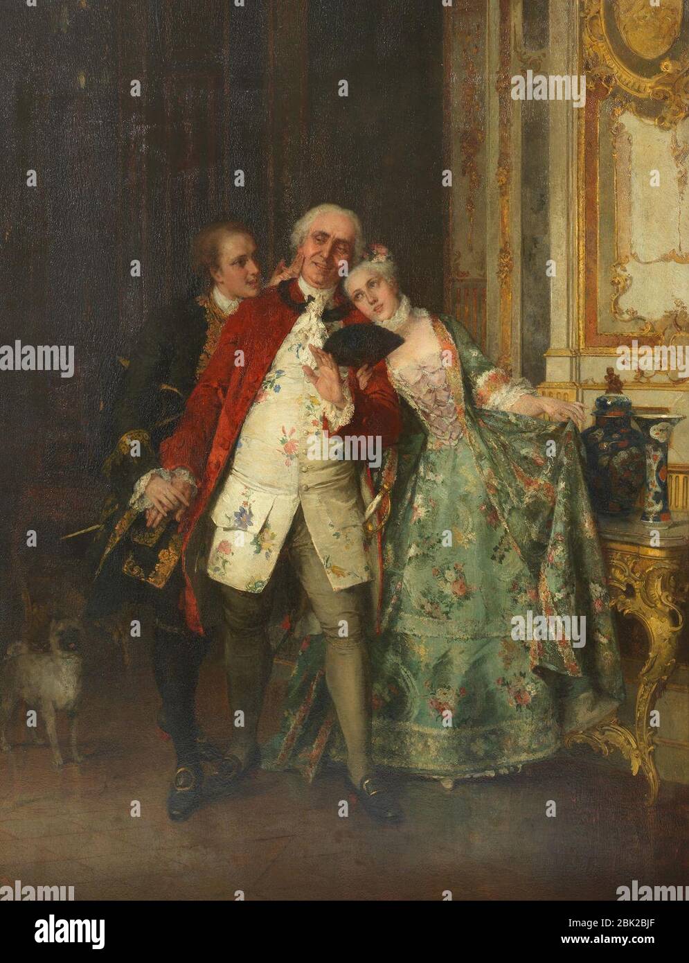 Karl Heinrich Hoff (I) - Die Bitte (1873 Stock Photo - Alamy