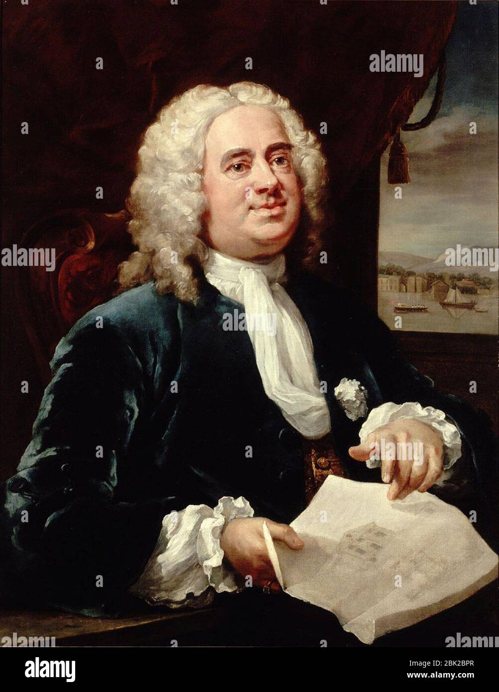 Portrait of Daniel Lock by William Hogarth Stock Photo - Alamy