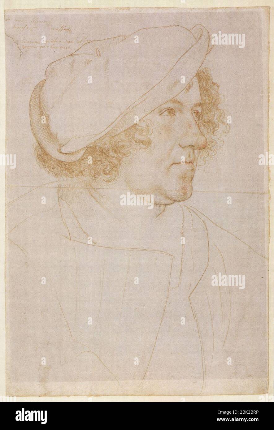 Portrait drawing of Jakob Meyer, by Hans Holbein the Younger Stock ...