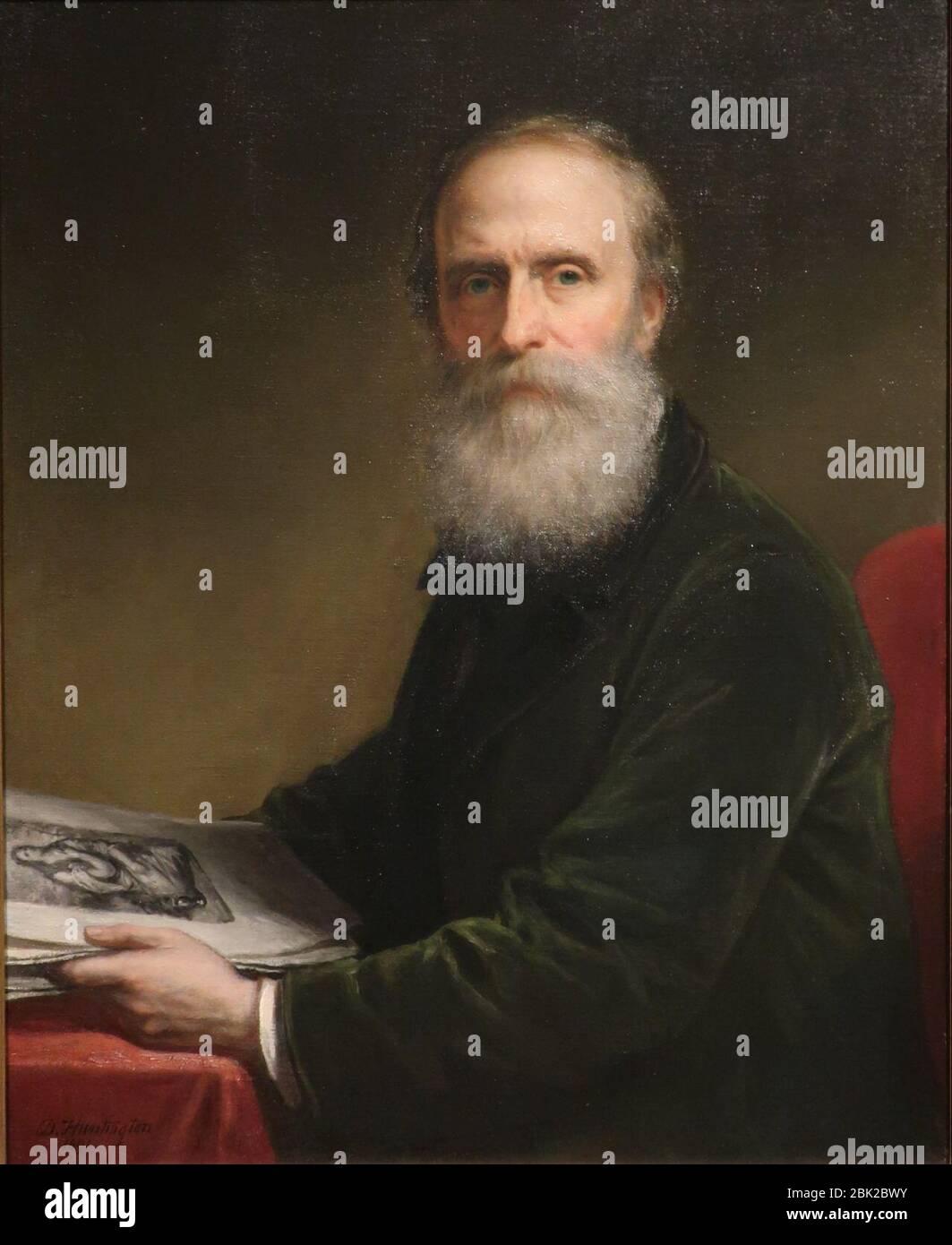 Self-portrait by Daniel Huntington, 1891 Stock Photo - Alamy