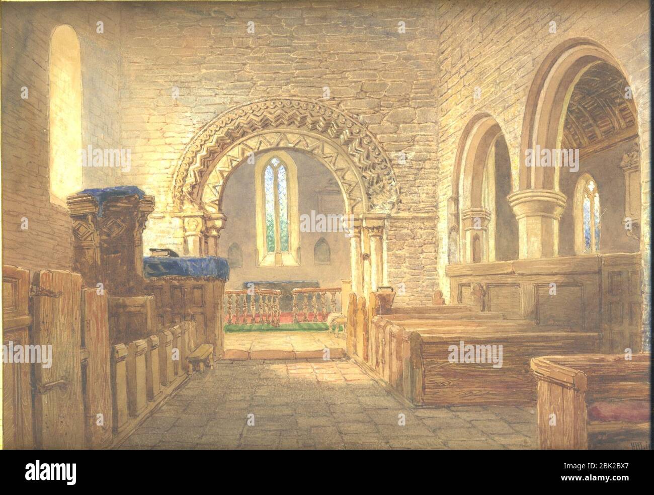 St. Martin‥99s Church Holt by Henry Harris Lines Stock Photo - Alamy