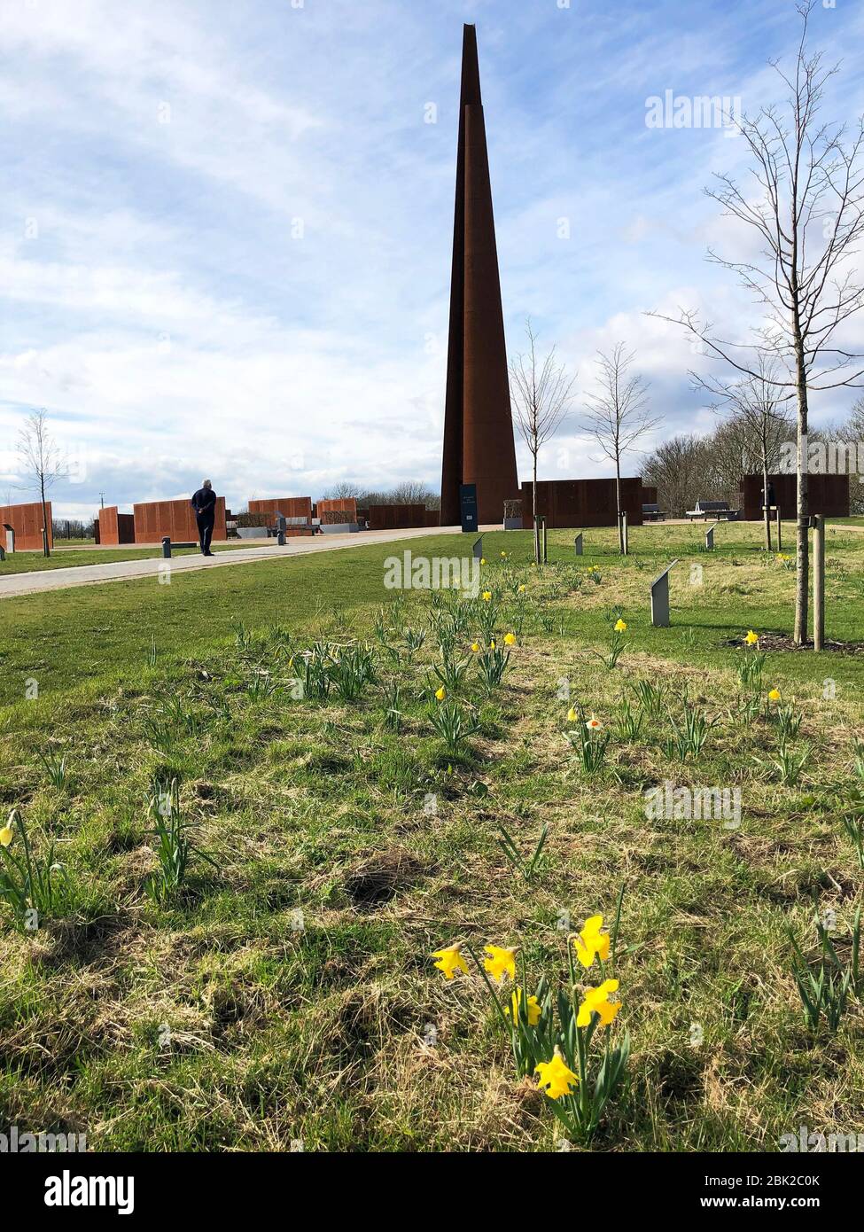 International Bomber Command Memorial : the Spire Stock Photo - Alamy