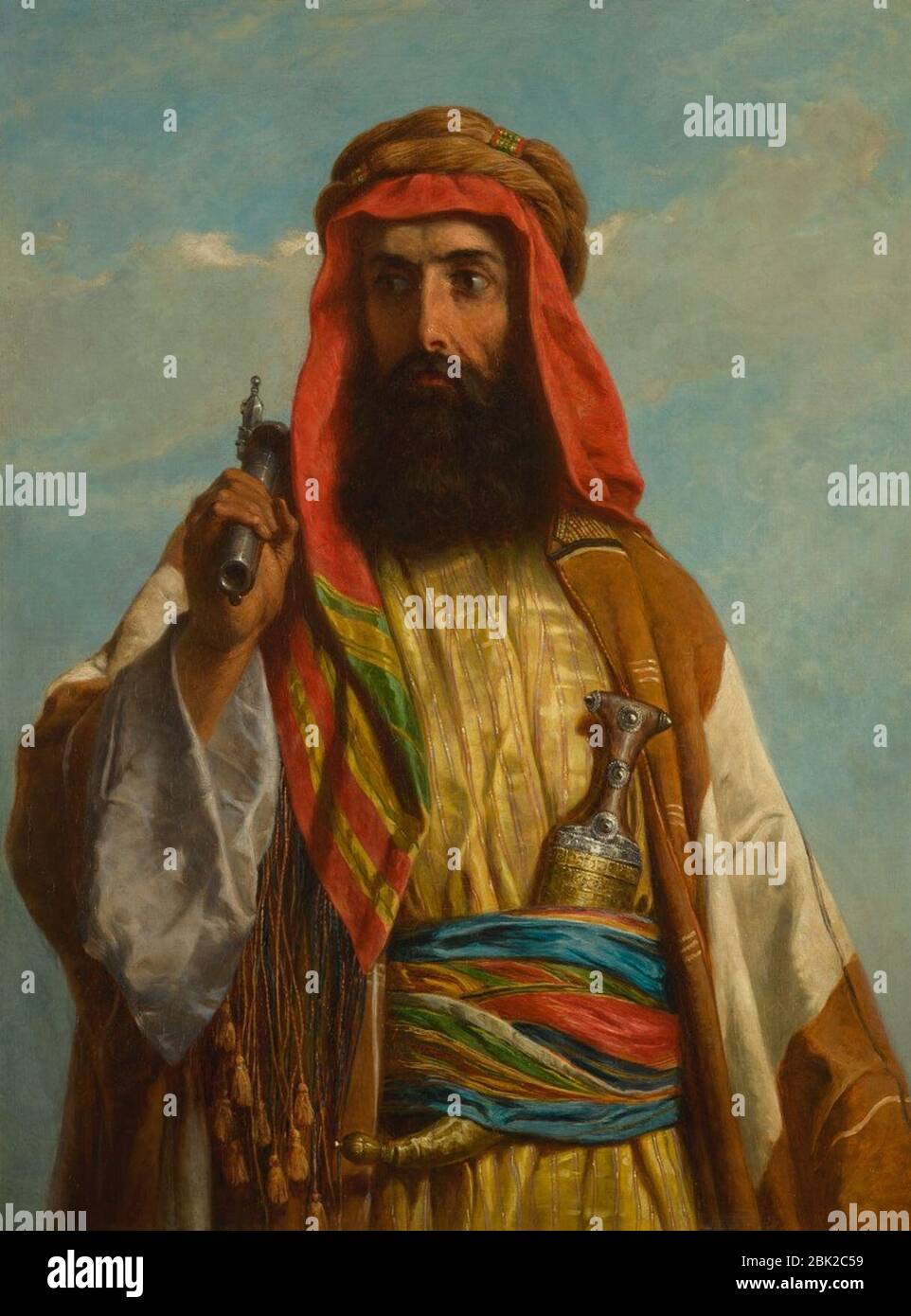 The Sheikh by John Adam Houston Stock Photo - Alamy