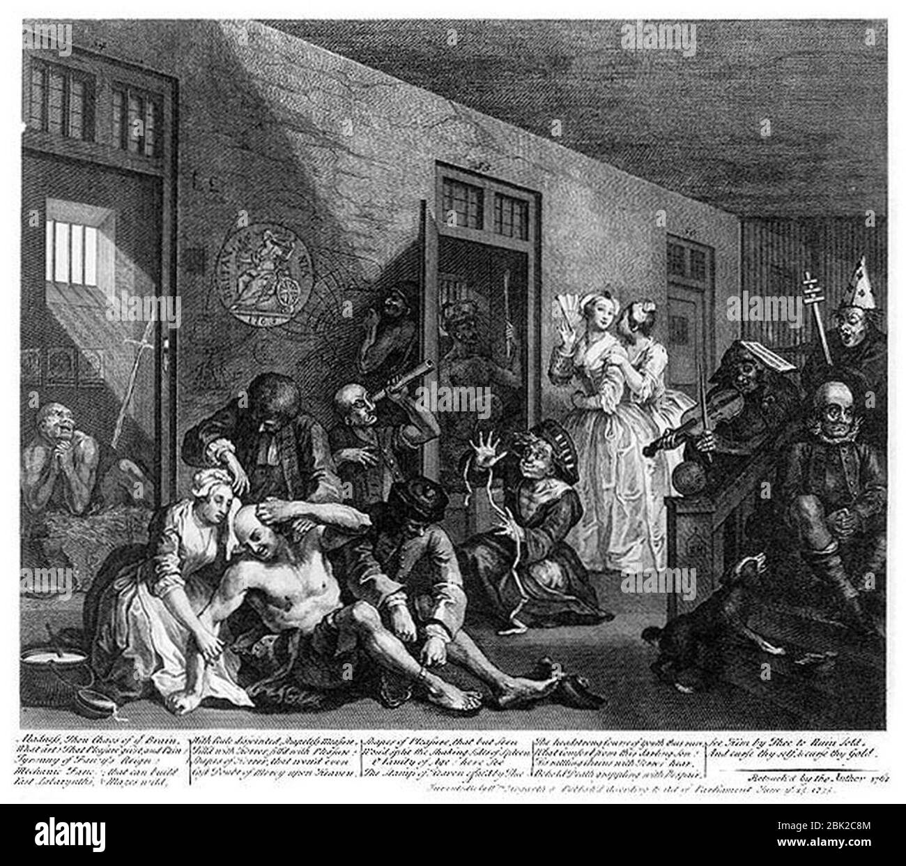 Hogarth the madhouse hi-res stock photography and images - Alamy