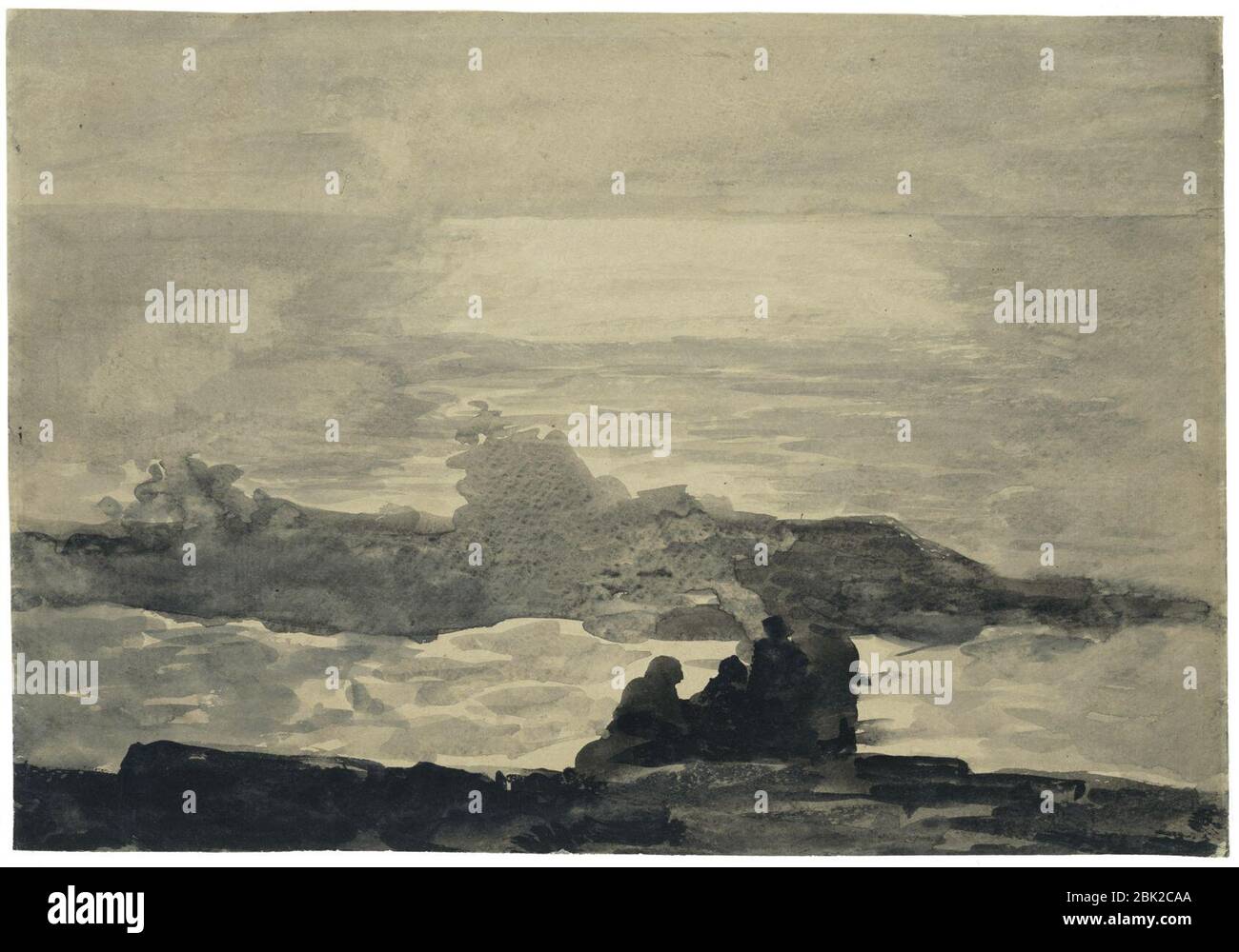 Winslow Homer - A Summer Night Stock Photo - Alamy