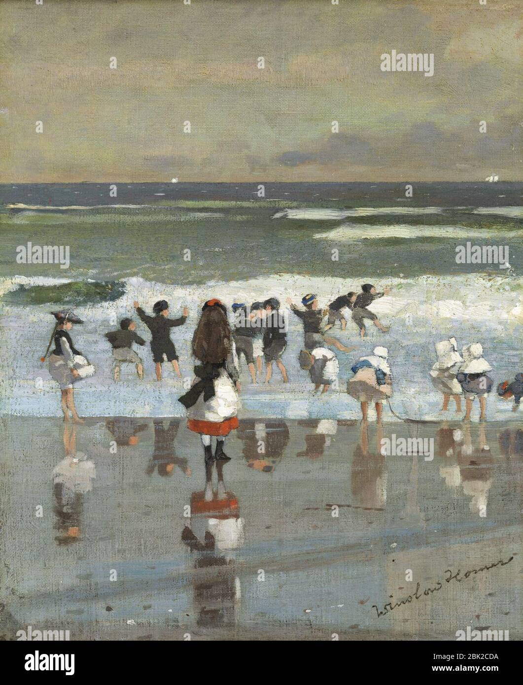 Winslow Homer - Beach scene Stock Photo - Alamy