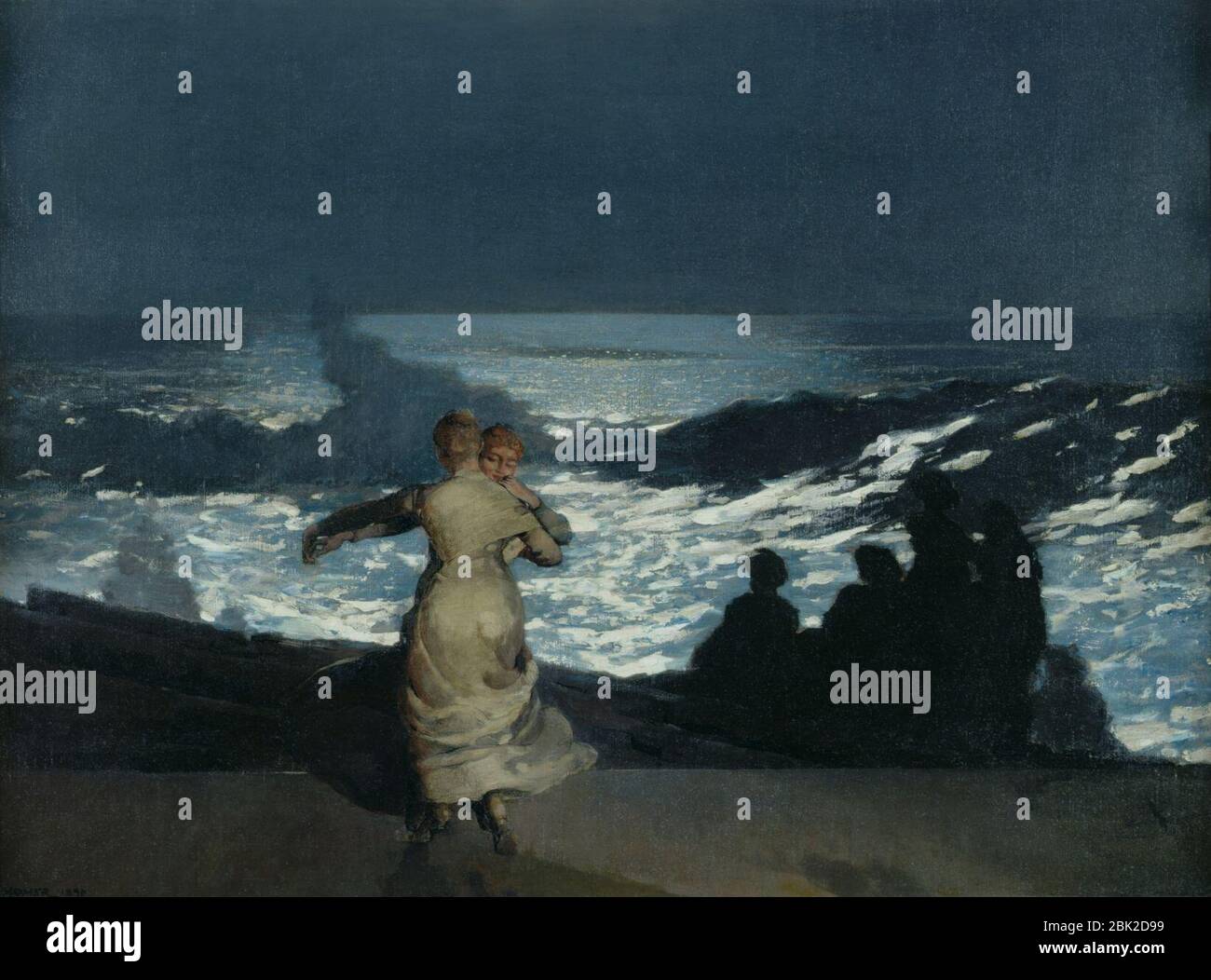 Winslow Homer - Summer Night, 1890 Stock Photo - Alamy