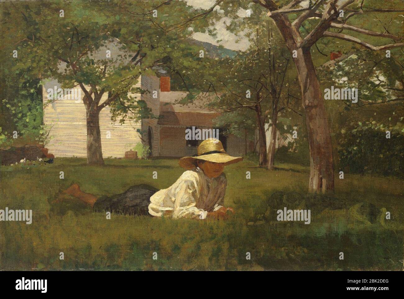Winslow Homer - The Nooning Stock Photo - Alamy