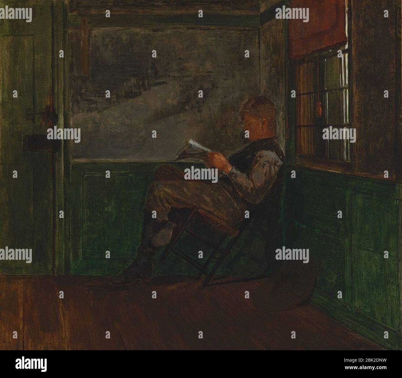 Winslow Homer - Young Man Reading (1873 Stock Photo - Alamy