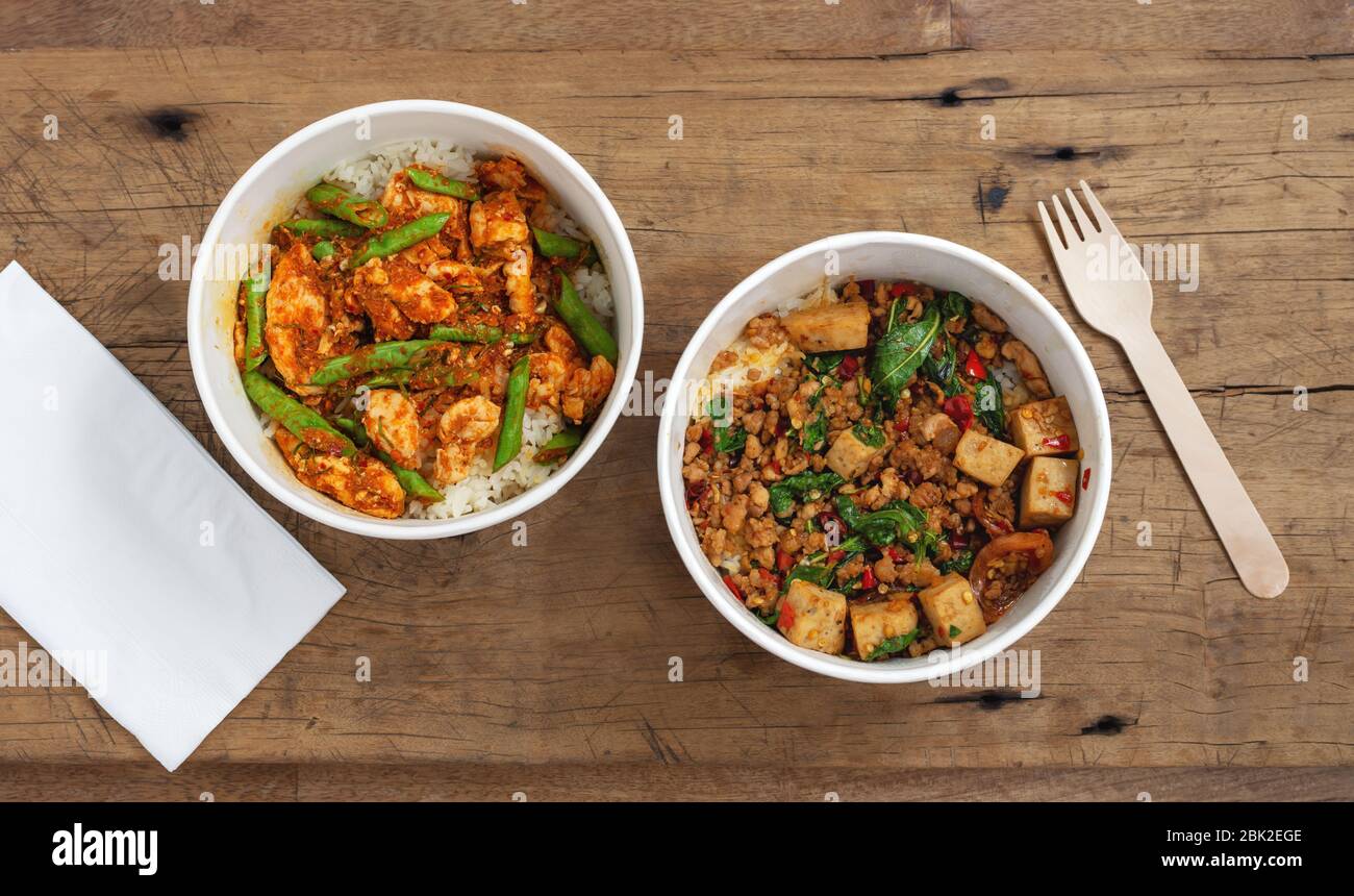 Fried rice in take away container hi-res stock photography and images ...