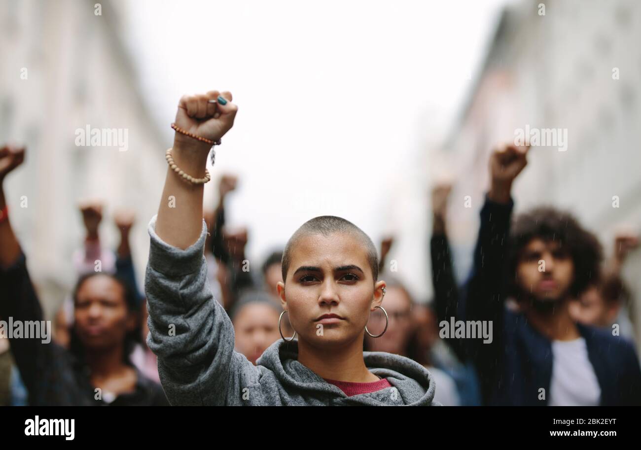Arms raised fist in the air hi-res stock photography and images - Alamy