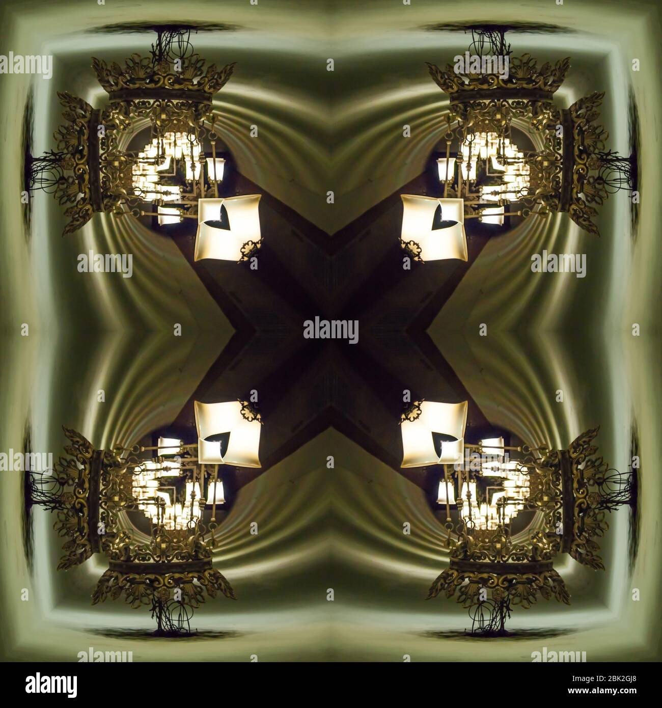 Seamless pattern - square, kaleidoscope of photos on the theme of brick ...