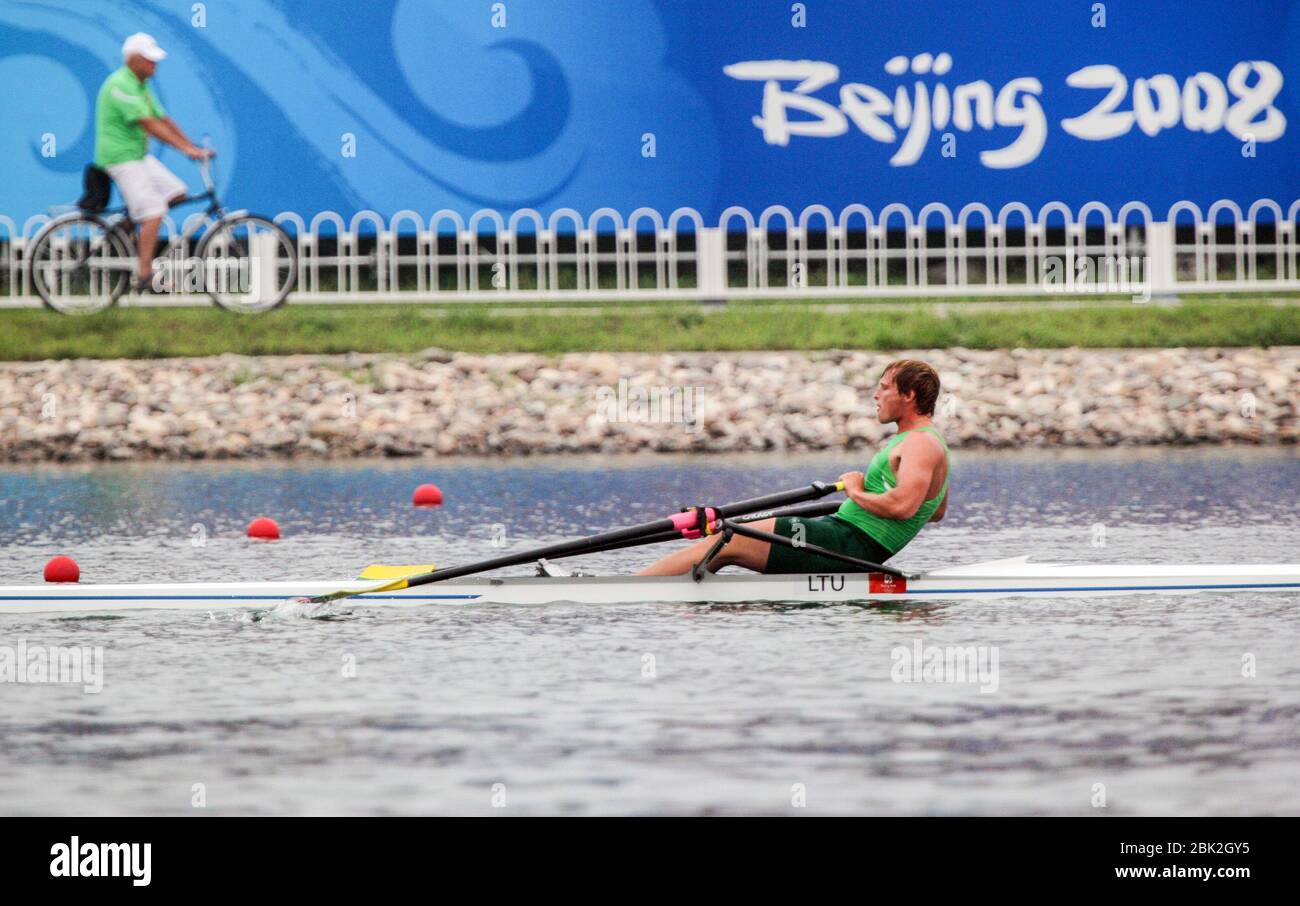 Rowing. Mindaugas Griskonis of Lithuania Stock Photo - Alamy