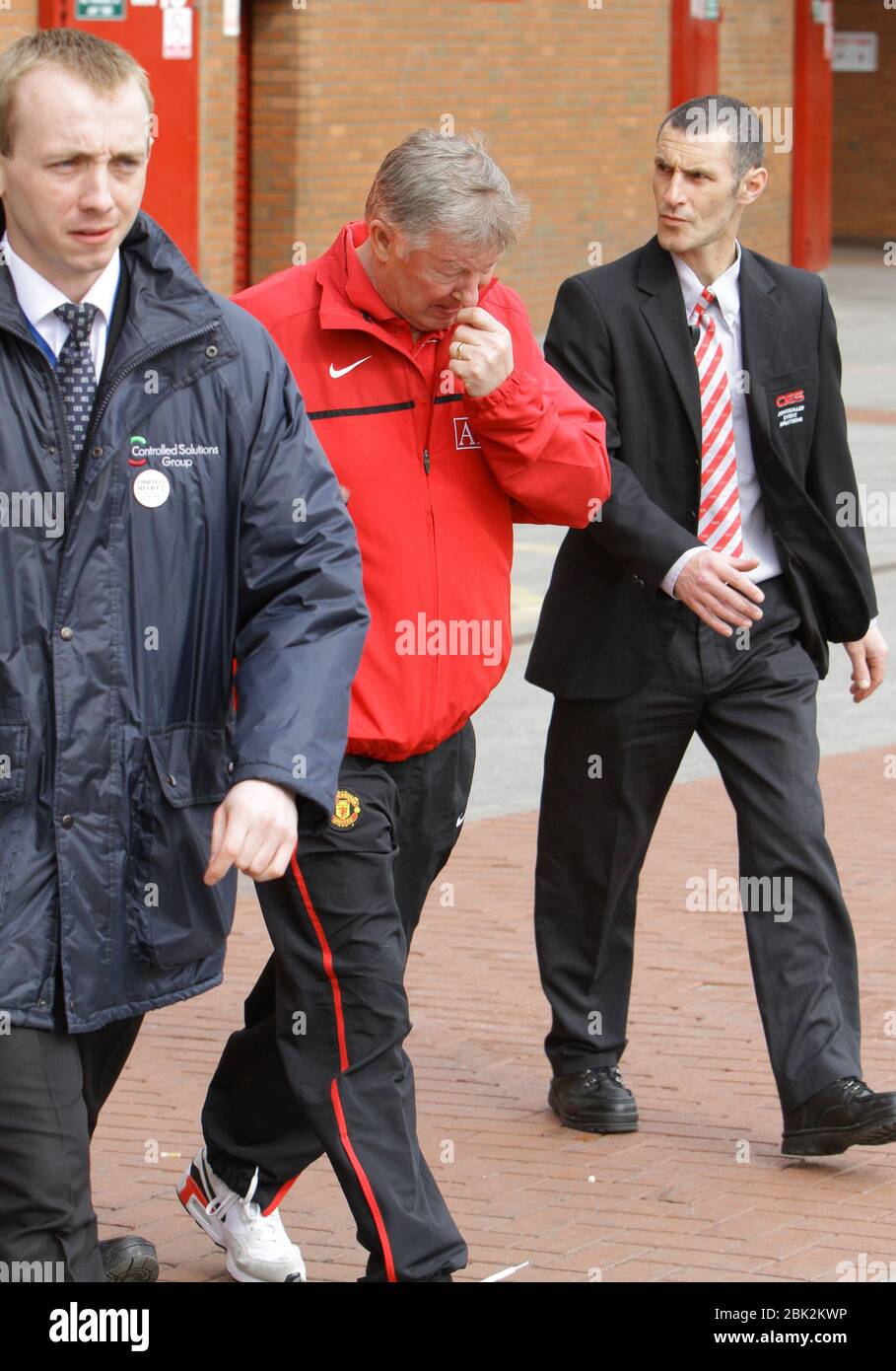 Football stars arrive at Old Trafford credit Ian fairbrother/Alamy ...