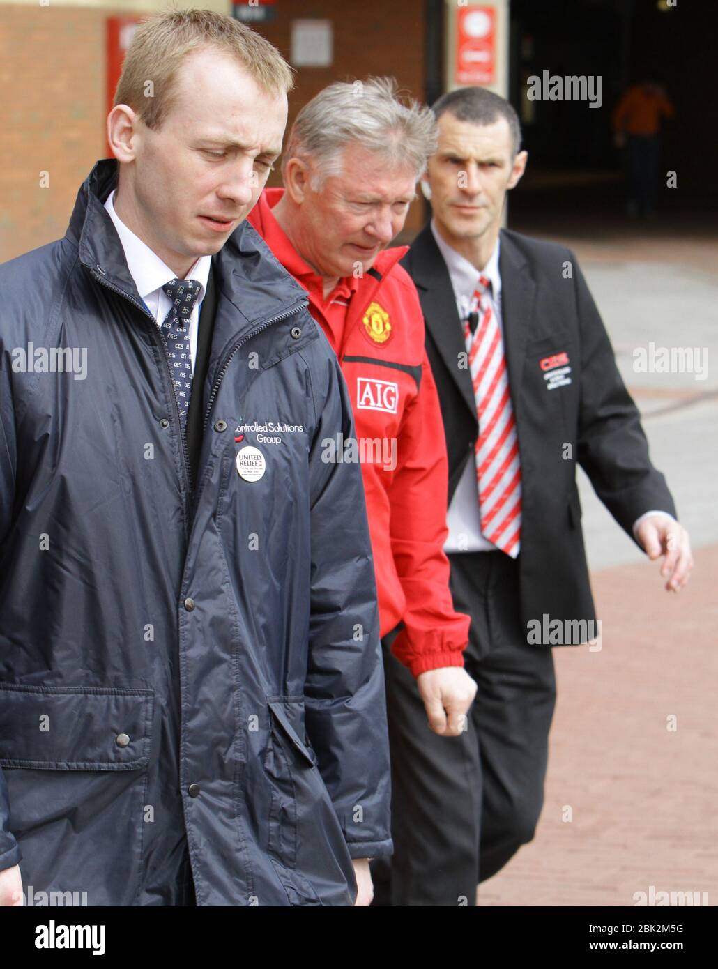 Football stars arrive at Old Trafford credit Ian fairbrother/Alamy ...