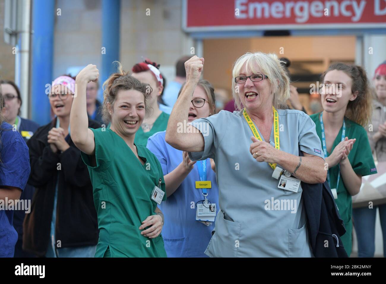 Nhs clap nurse hi-res stock photography and images - Alamy