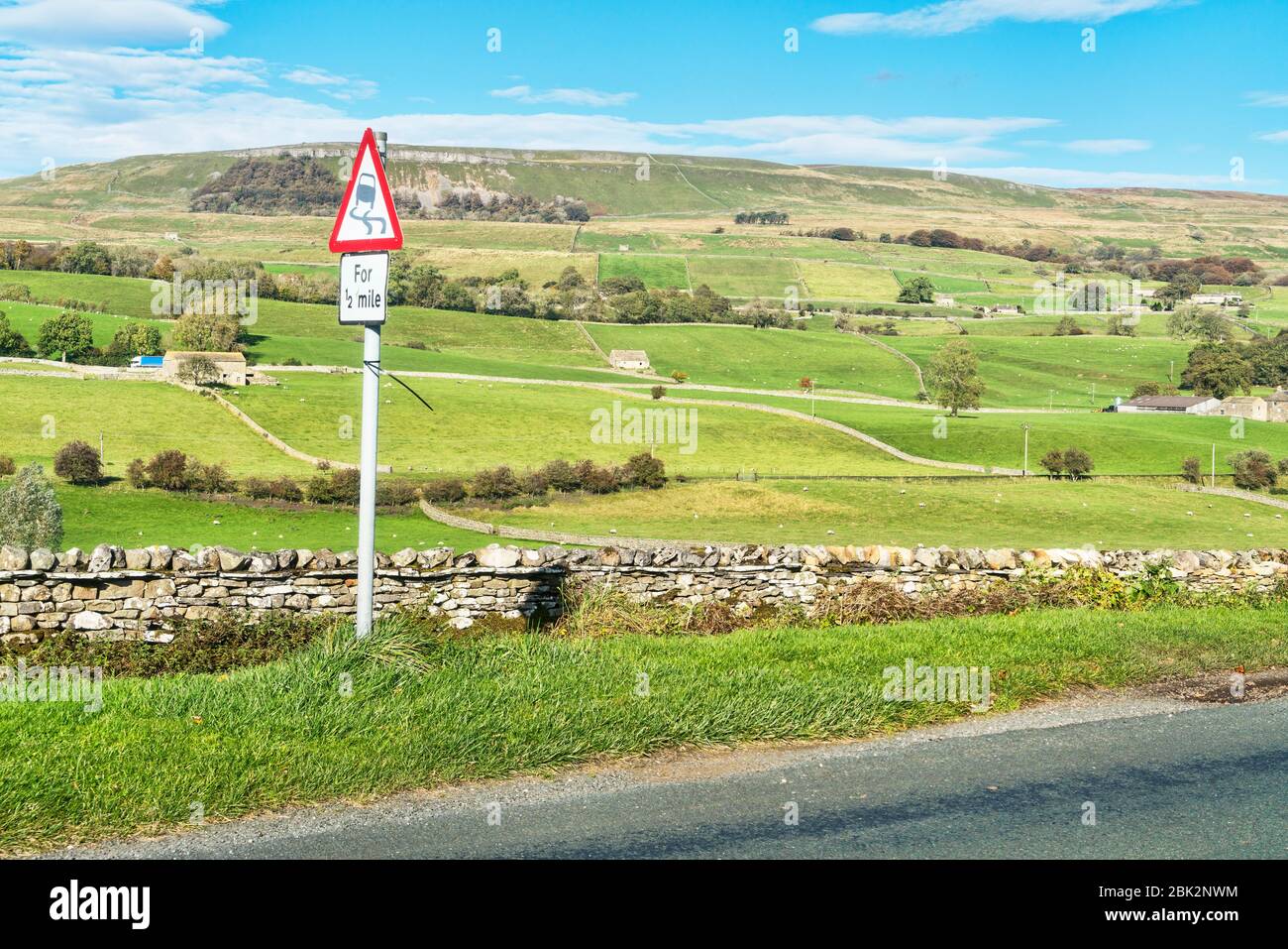Wensleydale autumn colours, near Hawes village, Yorkshire, England, UK ...