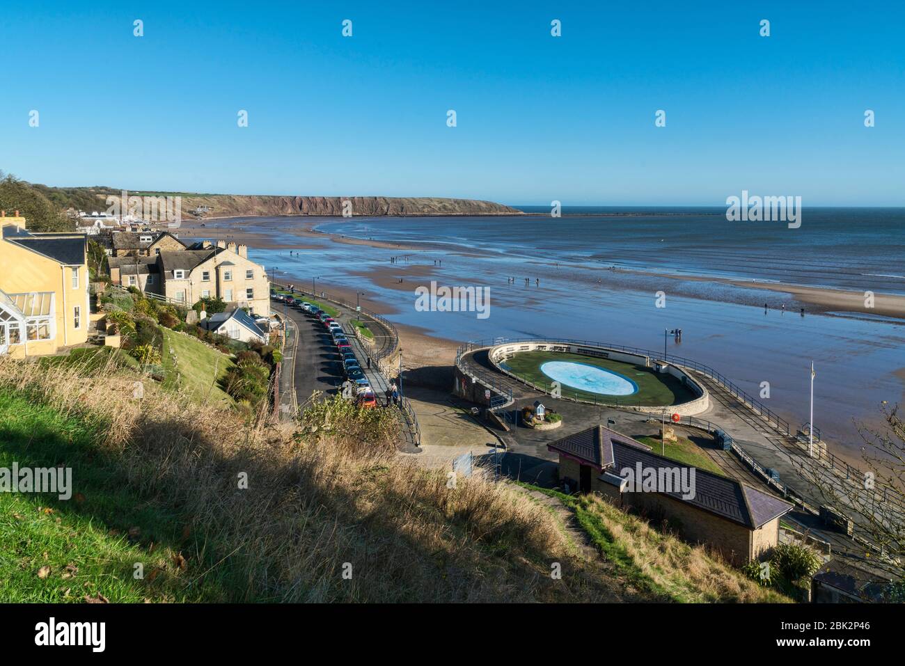 Filey Bay beach, North Yorkshire coast, England, UK Stock Photo - Alamy