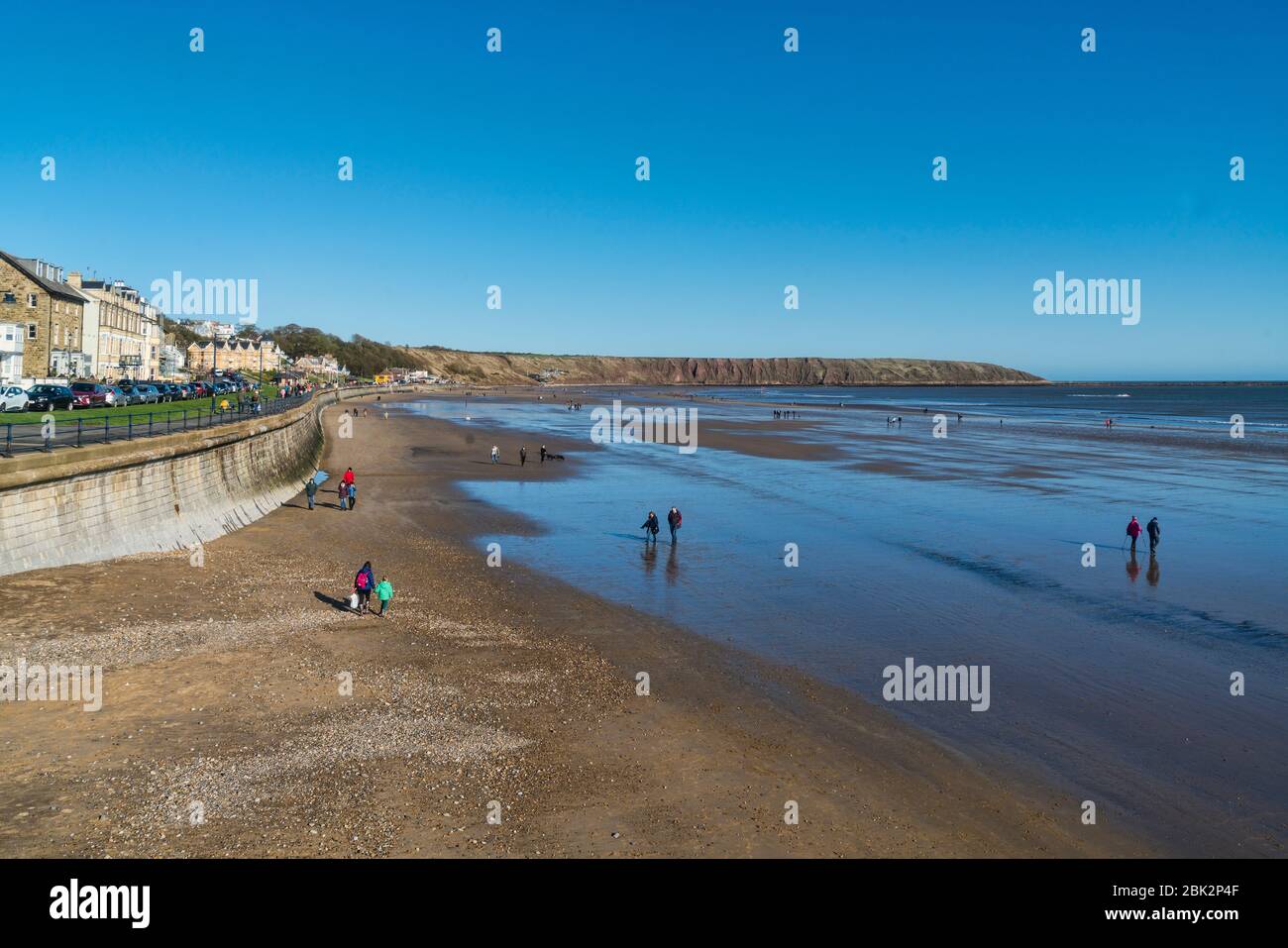 Filey Bay beach, North Yorkshire coast, England, UK Stock Photo - Alamy