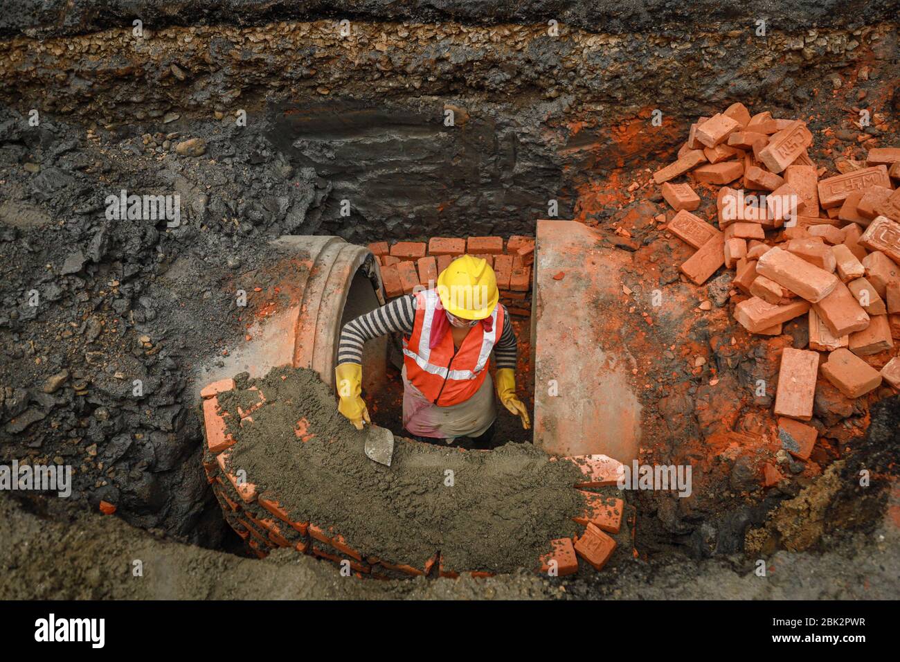 Drainage construction hi-res stock photography and images - Alamy