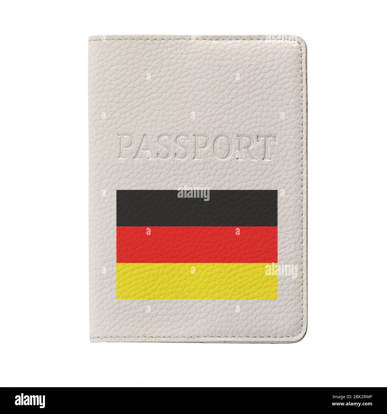German passport isolated on white background. Travel document Stock ...