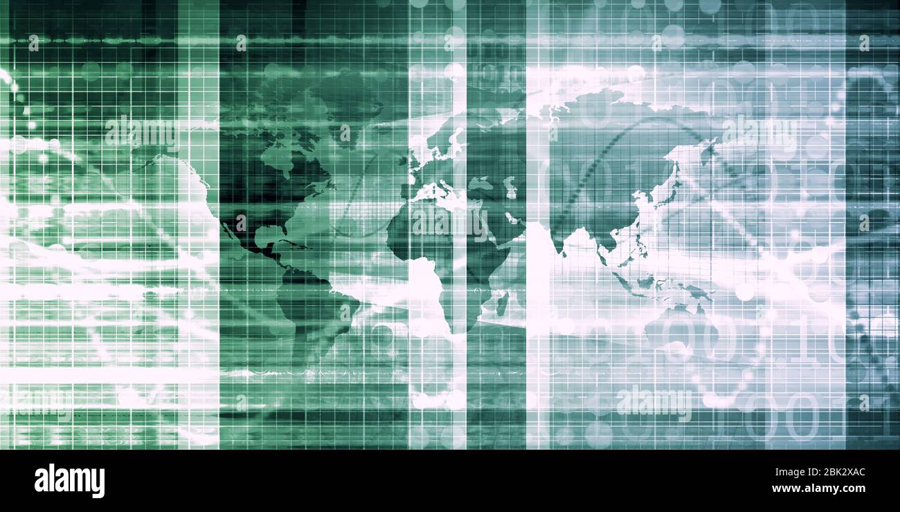 Global Multimedia Technology in Web Data Art Stock Photo - Alamy