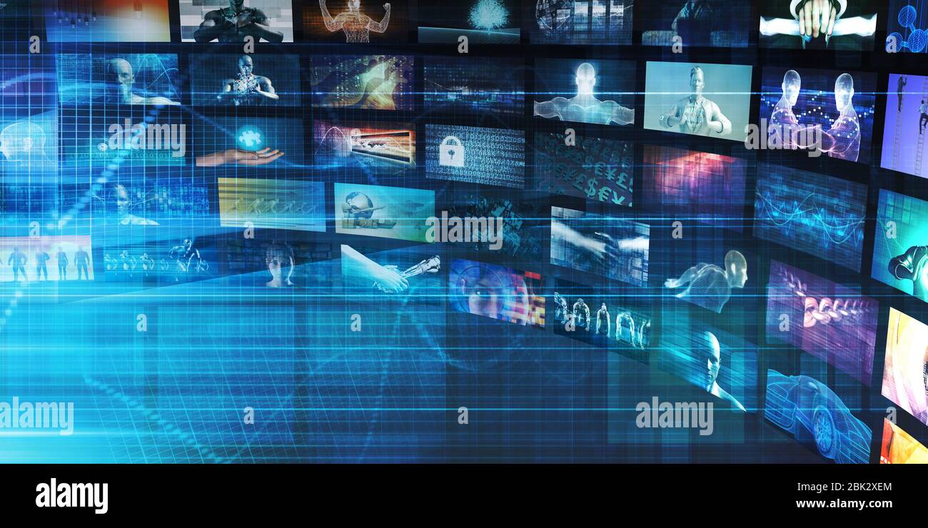 Entertainment Technology and Special Effects Game Design Art Stock ...