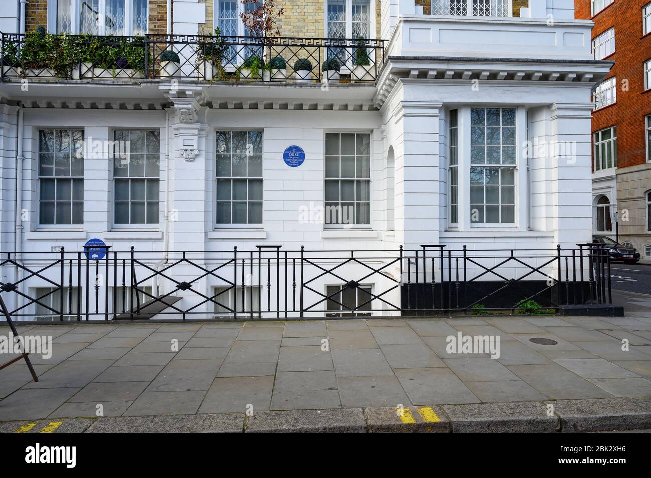 Herbert Tree Plaque - 76 Sloane Street, Chelsea, London Stock Photo - Alamy