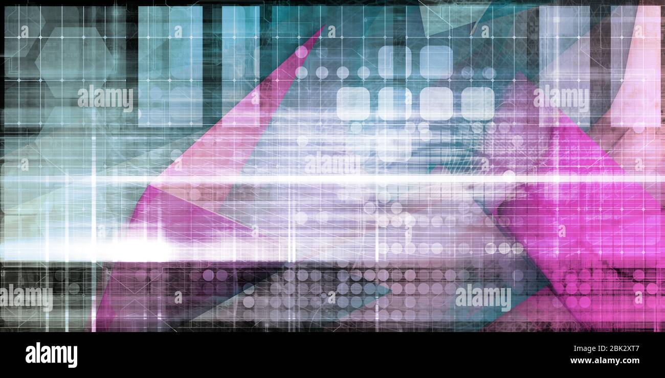 Connection Concept with Technology and Business art Stock Photo - Alamy