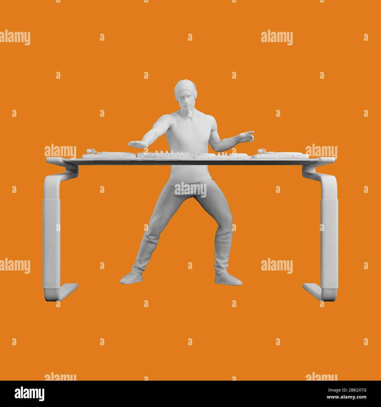 Music DJ Musician Playing in Concert Concept Stock Photo - Alamy