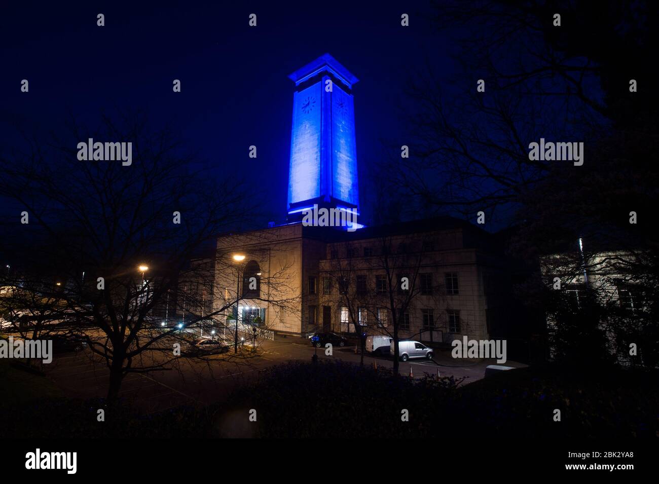 Clock tower newport civic centre hi-res stock photography and images ...