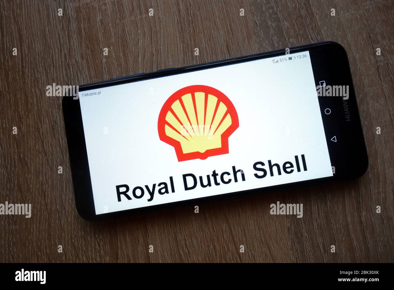 Royal Dutch Shell logo displayed on smartphone Stock Photo - Alamy