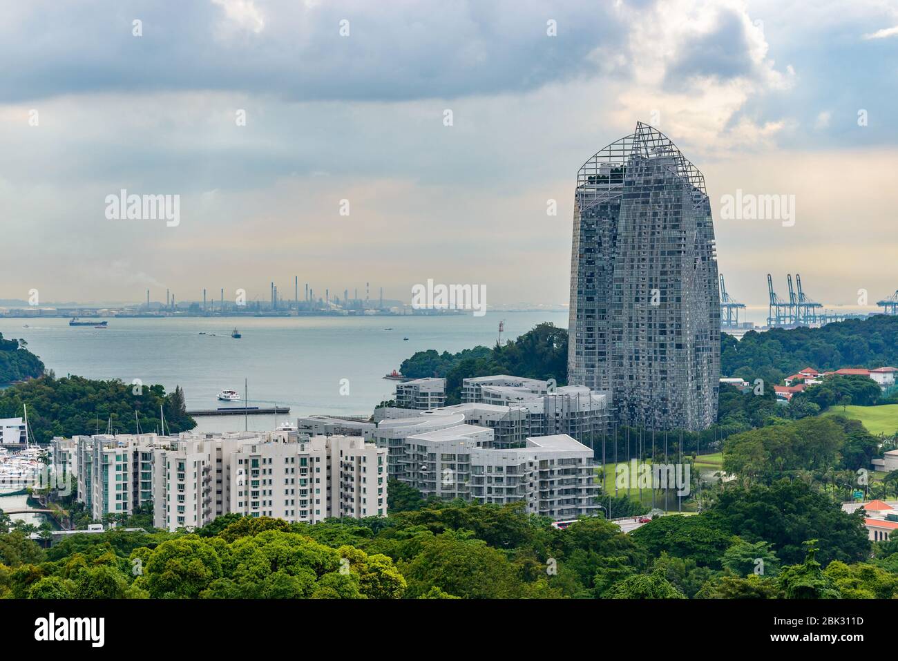 View from Mount Faber Park in Singapore Stock Photo - Alamy