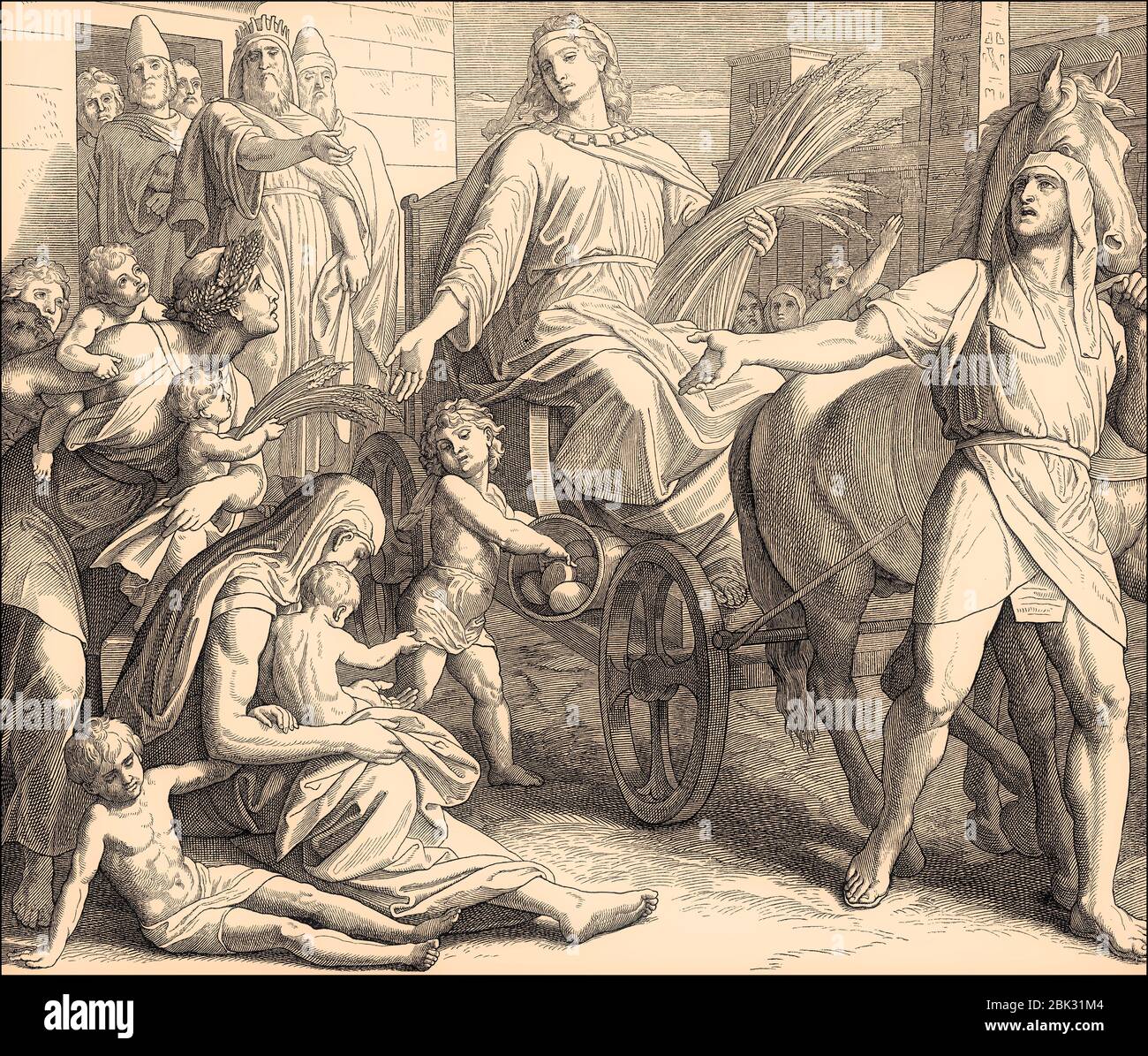 Joseph Promoted in Egypt, Old Testament, by Julius Schnorr von ...