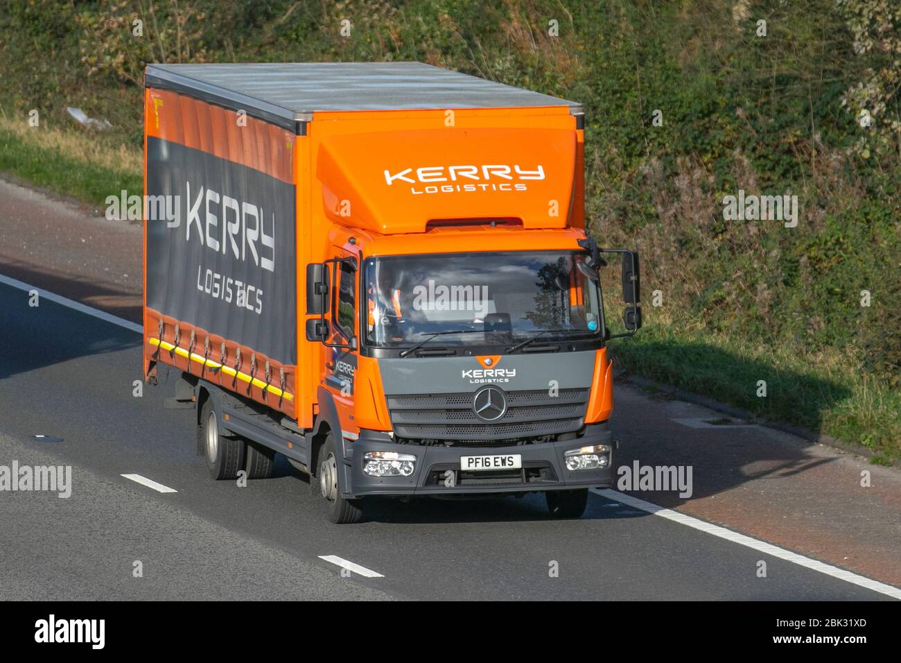 Kerry Logistics orange Haulage delivery trucks, lorry, transportation ...