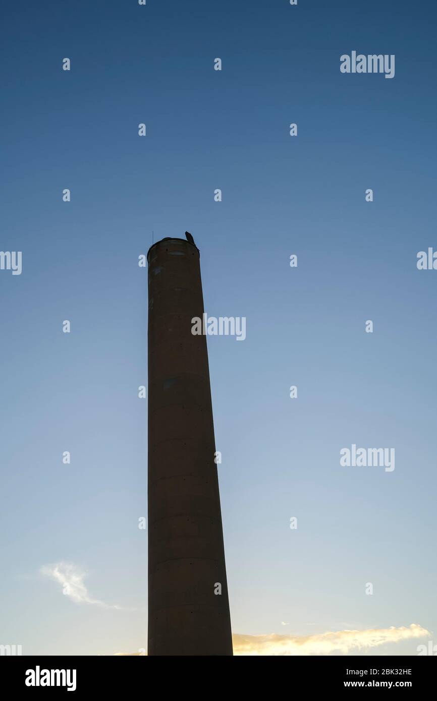 Smokestack tall chimney Stock Photo - Alamy