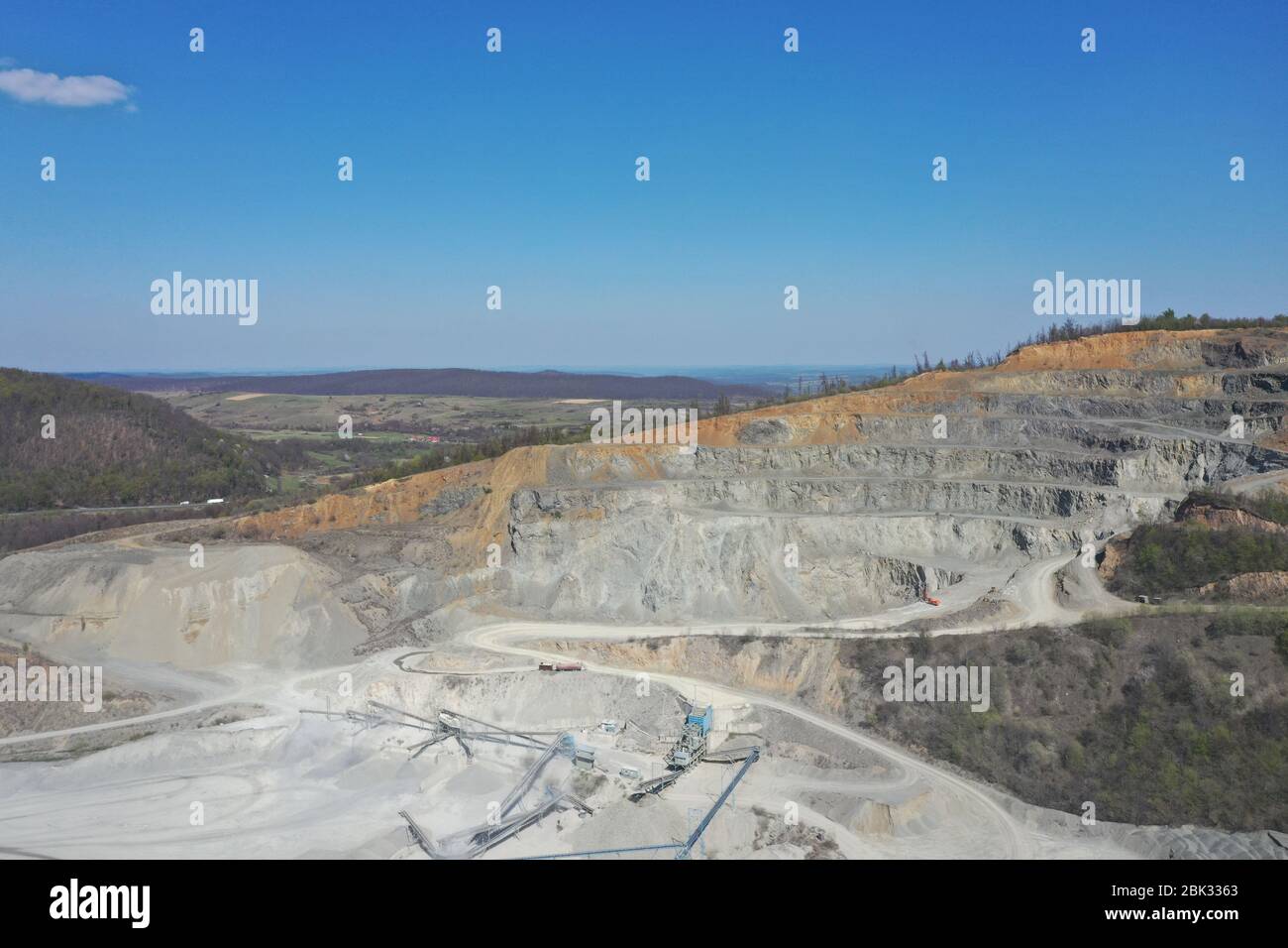 Open quarry for extraction of stone hi-res stock photography and images ...