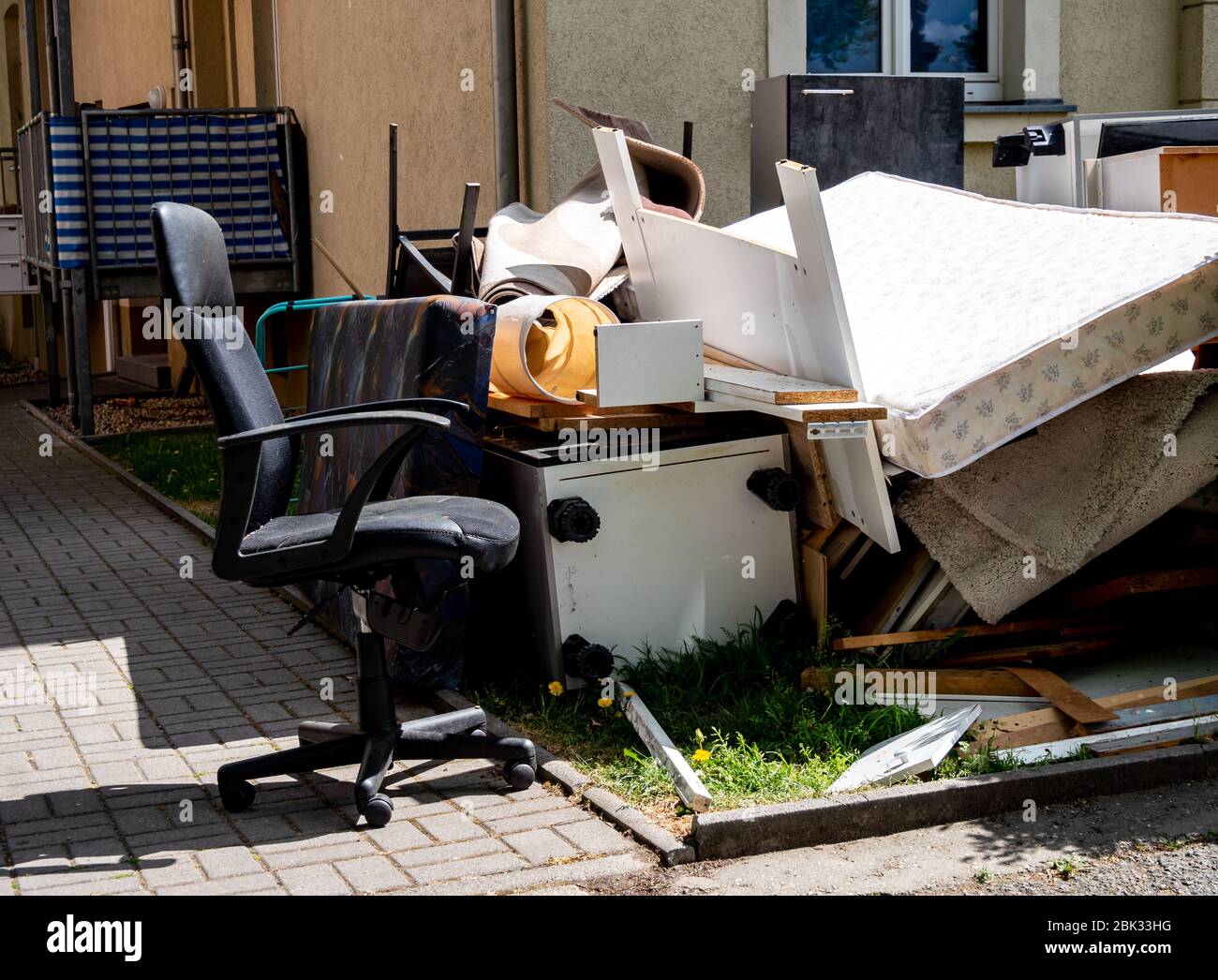 Bulky waste for the recycling center Stock Photo - Alamy