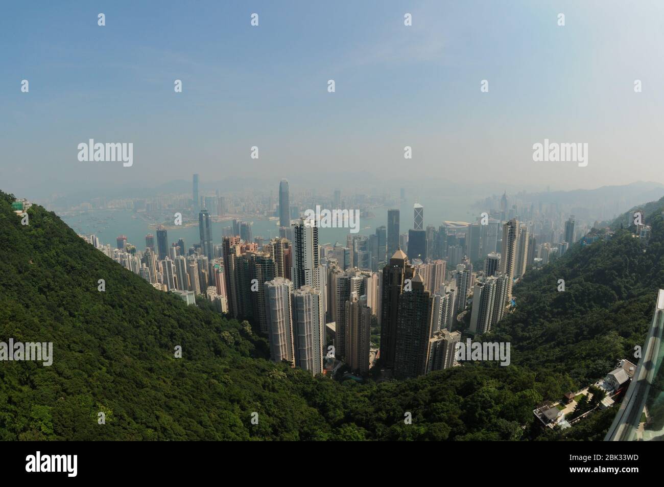 View from the summit of Victoria's Peak Stock Photo - Alamy