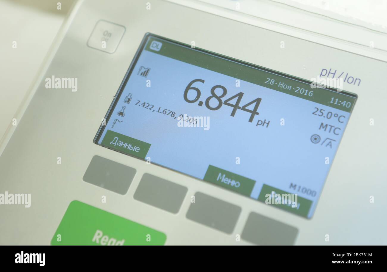 A chemist conducts a study of the stiffness of the solution. Laboratory ...