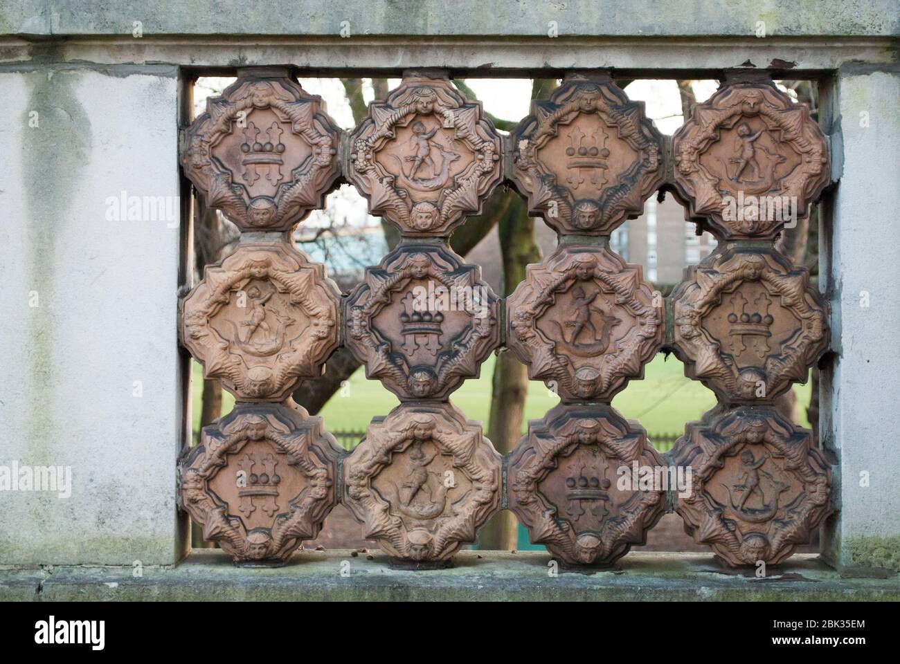 Jacobean Architecture Ruins Old Country House Holland Park Red Brick ...