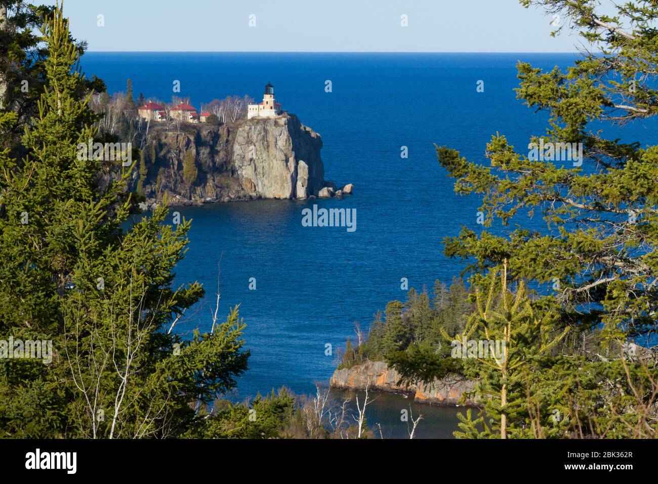 Split Rock Lighthouse on a cliff along Lake Superior Stock Photo - Alamy
