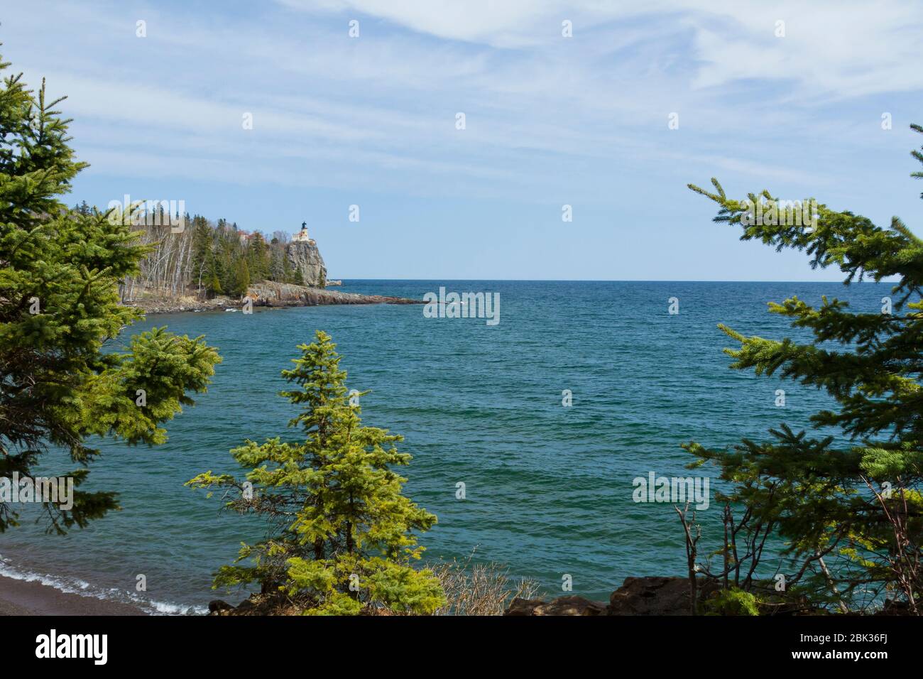 Split Rock Lighthouse on a cliff along Lake Superior Stock Photo - Alamy