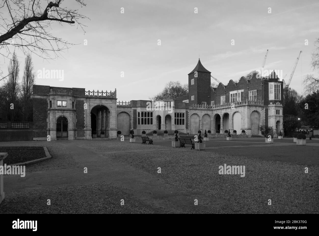 Jacobean Architecture Ruins Old Country House Holland Park Red Brick ...