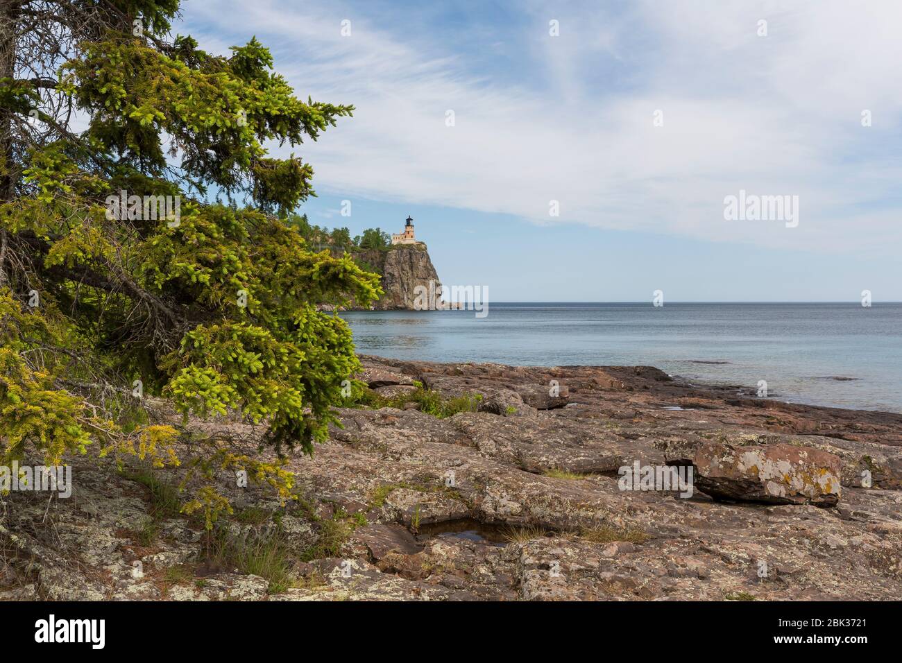 Split Rock Lighthouse on a cliff along Lake Superior Stock Photo - Alamy