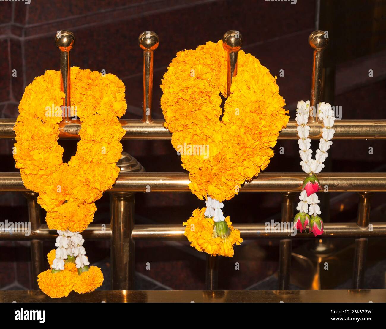 God donation for Brahma in Bangkok Stock Photo - Alamy