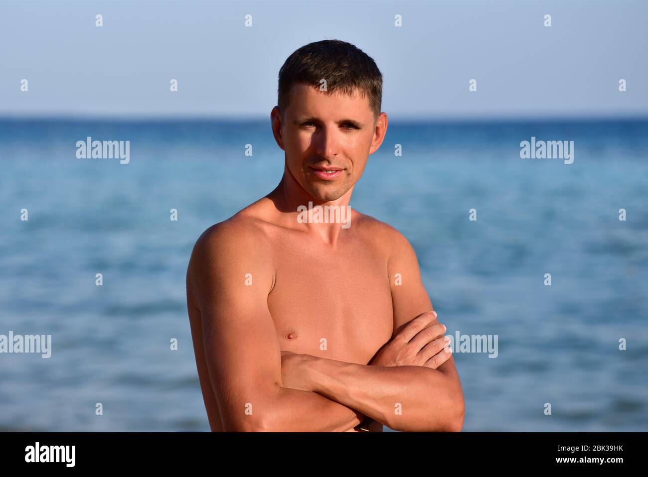 Portrait young man sea hi-res stock photography and images - Alamy