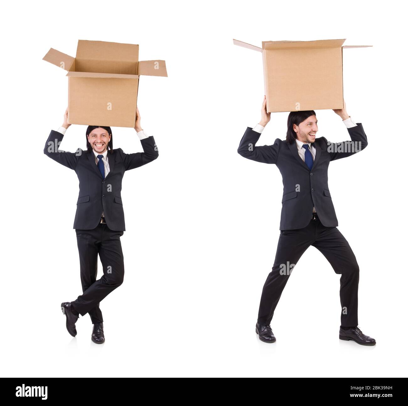 Man stacking various cardboard boxes hi-res stock photography and ...