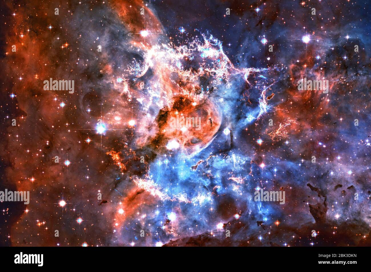 Starfield in outer space many light years far from the Earth. Elements ...